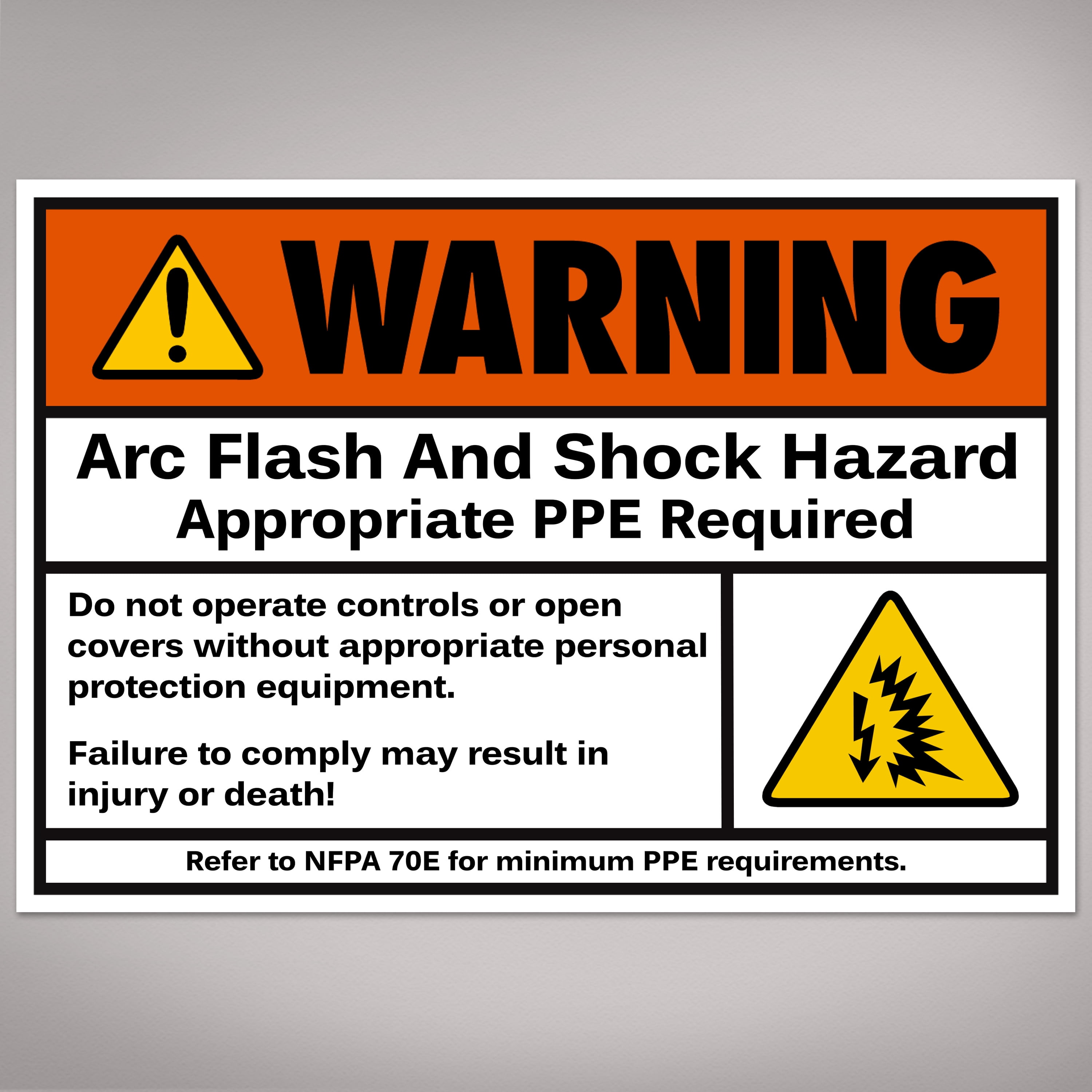 Avery Arc Flash/Shock Warning Labels, 3-1/2" x 5", 40 Total - Walmart ...