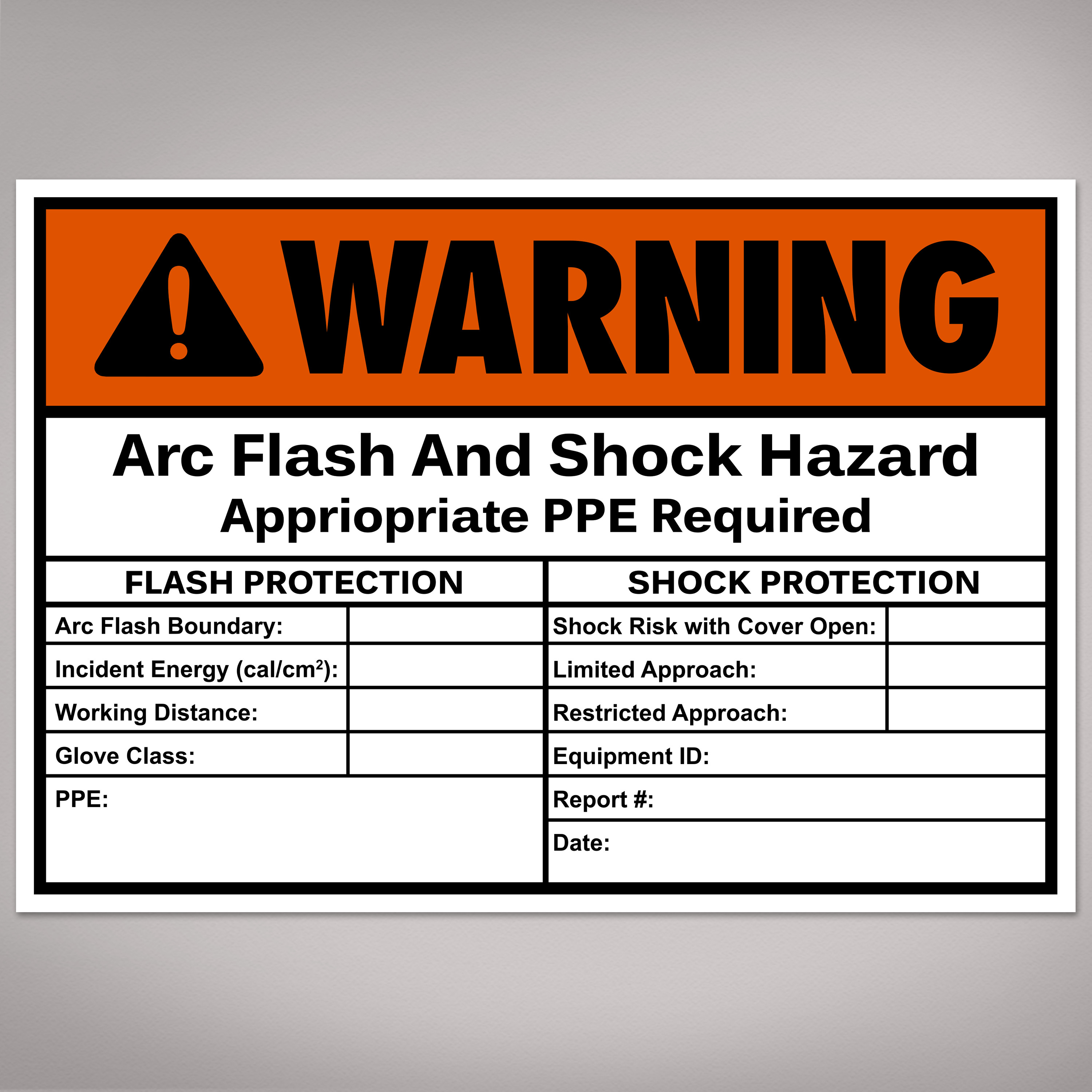 Avery Arc Flash/Shock Warning Labels, 3.5" x 5", 100ct - Walmart.com