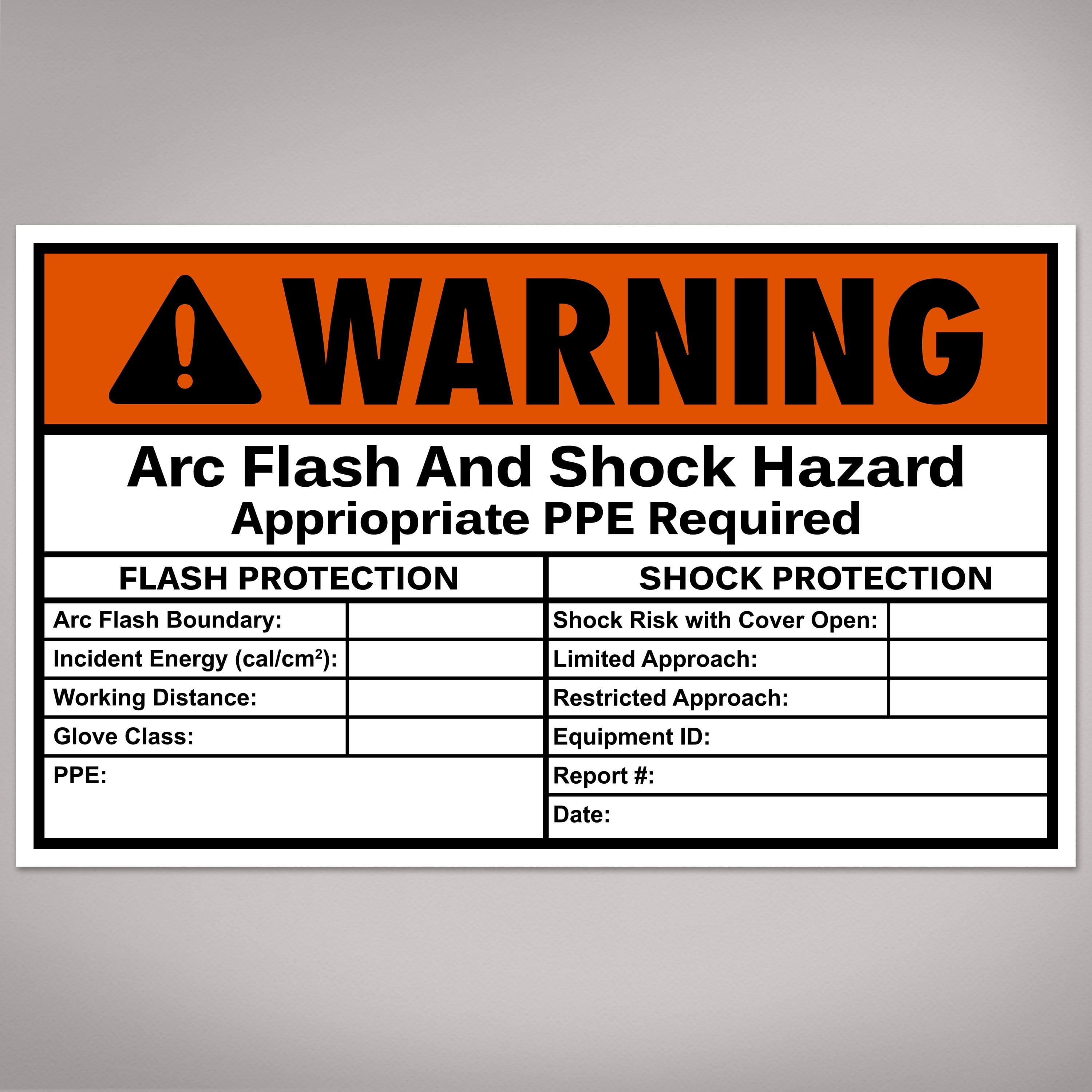Avery Arc Flash/Shock Warning Labels, 4.75" x 7.75", 100 Total ...