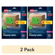 Avery 2"x4" Neon Shipping Labels, Sure Feed, 150 Labels (5978 ...