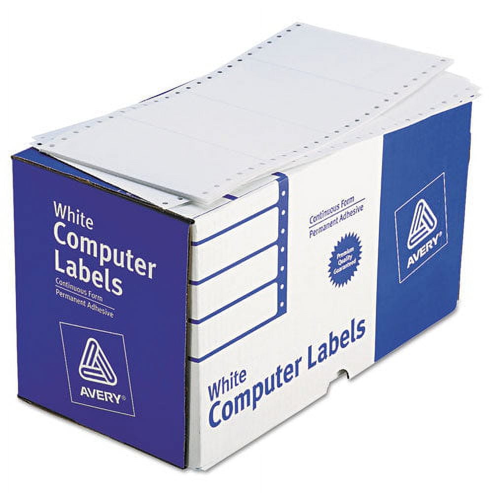 Avery Avery Dot Matrix Printer Mailing Labels, Pin-Fed Printers, 2.94 X ... Avery Avery Dot Matrix Printer Mailing Labels, Pin-Fed Printers, 2.94 X ...