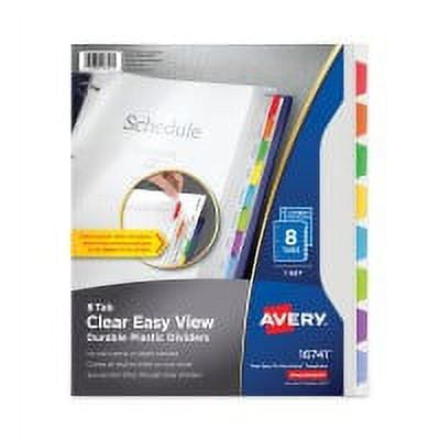 Avery Avery(R) 5-Tab Printable Large Label Dividers, Big Tab, 4 Sets ...