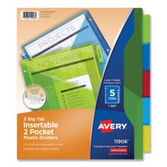 Avery 8-Tab Extra-Wide Big Tab Dividers for Binders, Multicolor (11222 ...