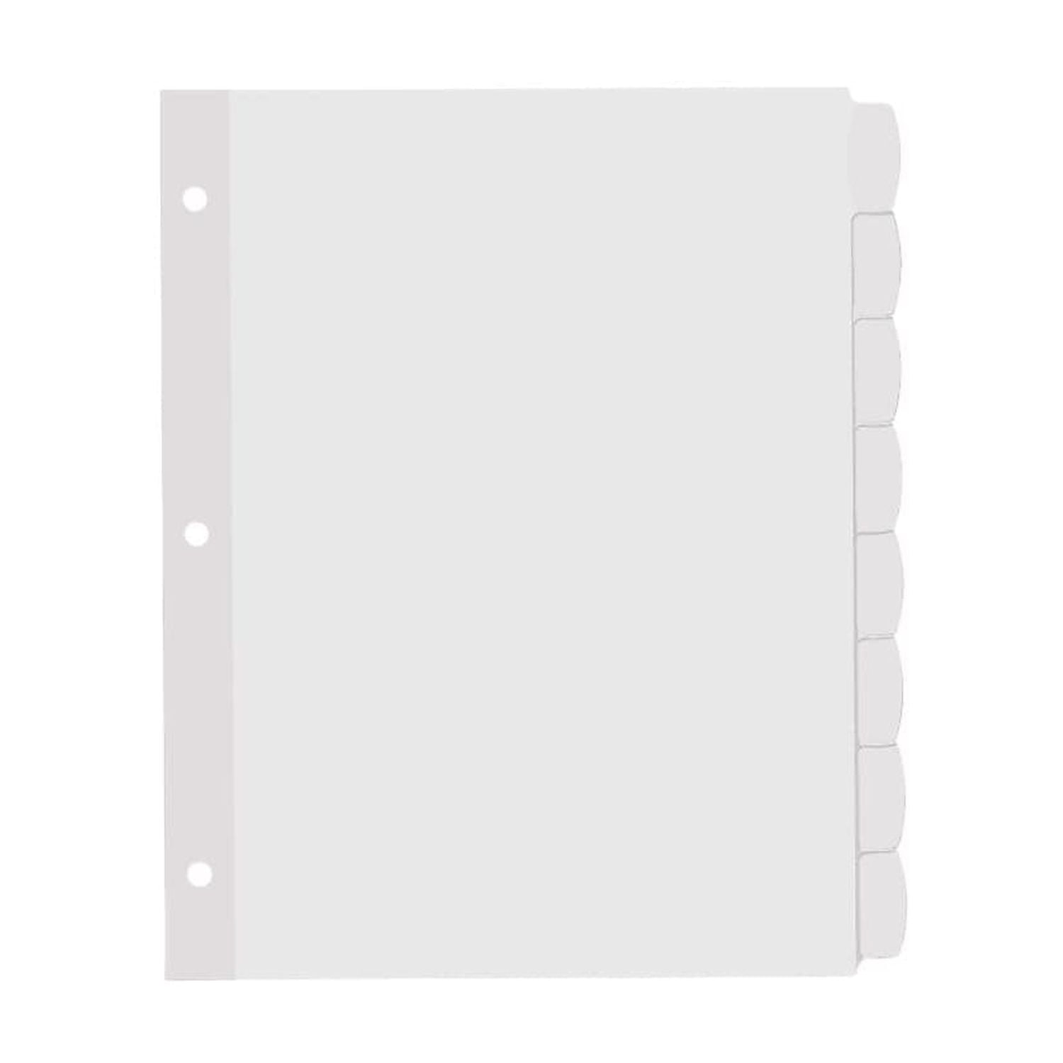 Avery Big Tab Printable Paper Dividers with White Labels 8 Tabs 20 Sets ...