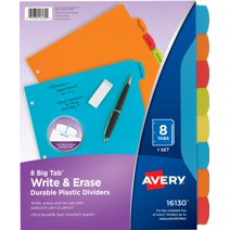 Avery Double Column 16 Tab Dividers, Customizable TOC, 1 Set (11320 ...