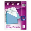 C-Line Binder Pockets, 9.88 x 11.38 Inches, Assorted Colors, Pack of 5 ...