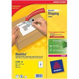 Avery® BlockOut L7165 Shipping Label - Walmart.com