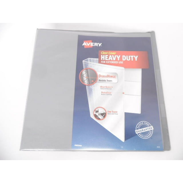 Avery Clear Cover Heavy Duty for Extended Use 670 Sheet 3" Ring Binder ...