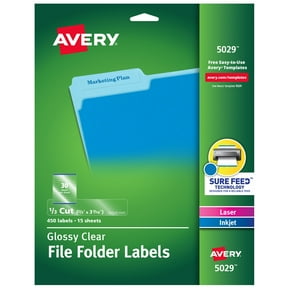 Avery Sticker Paper, 8.5" x 11", Glossy Clear, 7 Sheets (4397 ...