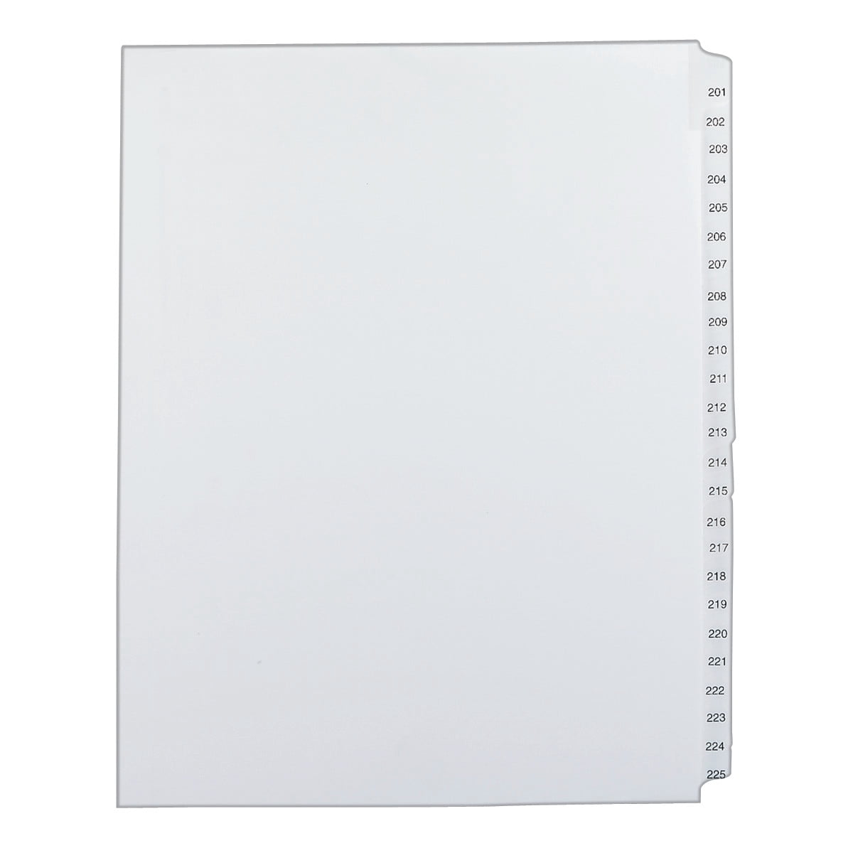 Avery Collated Legal Dividers Allstate Style, Letter Size, 201-225 Tab ...