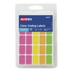 Avery Color-Coding Removable Labels, 3/4" Round Stickers, Assorted Colors, Non-Printable, 315 ...