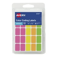 1/2" Round Color Coding Labels Value Pack Half Inch (0.5) Circle ...