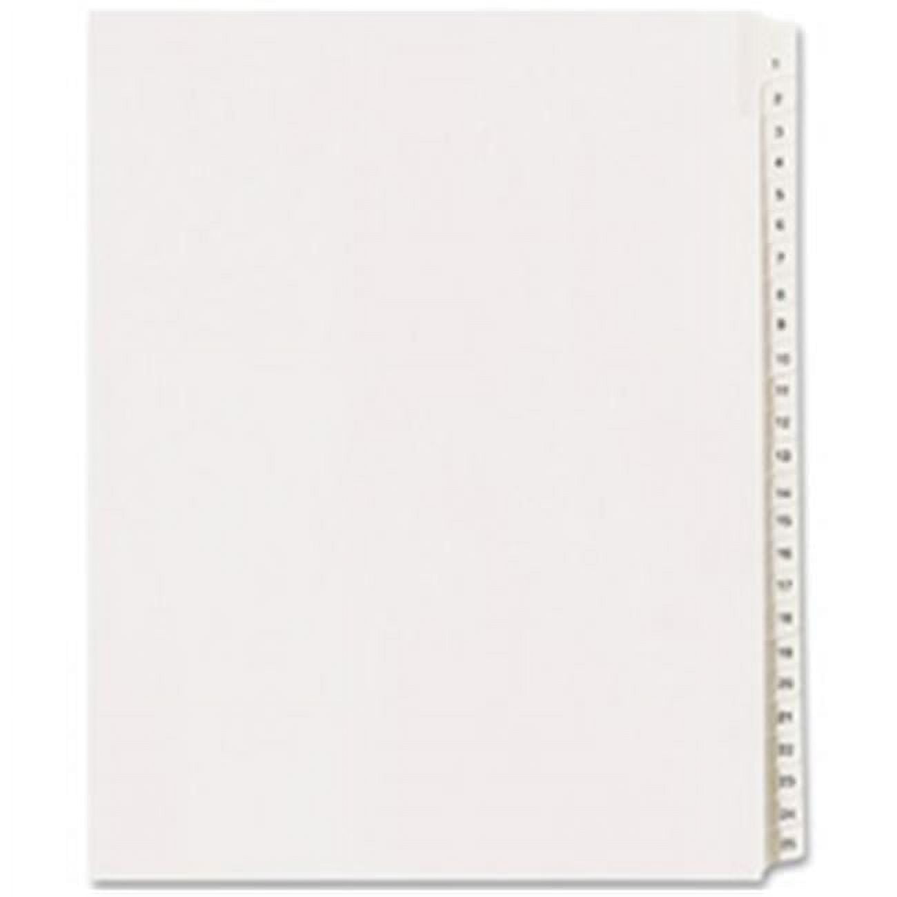 Avery Consumer Products AV Collated Dividers- White- 11in.x8-.50in.- 25 ...