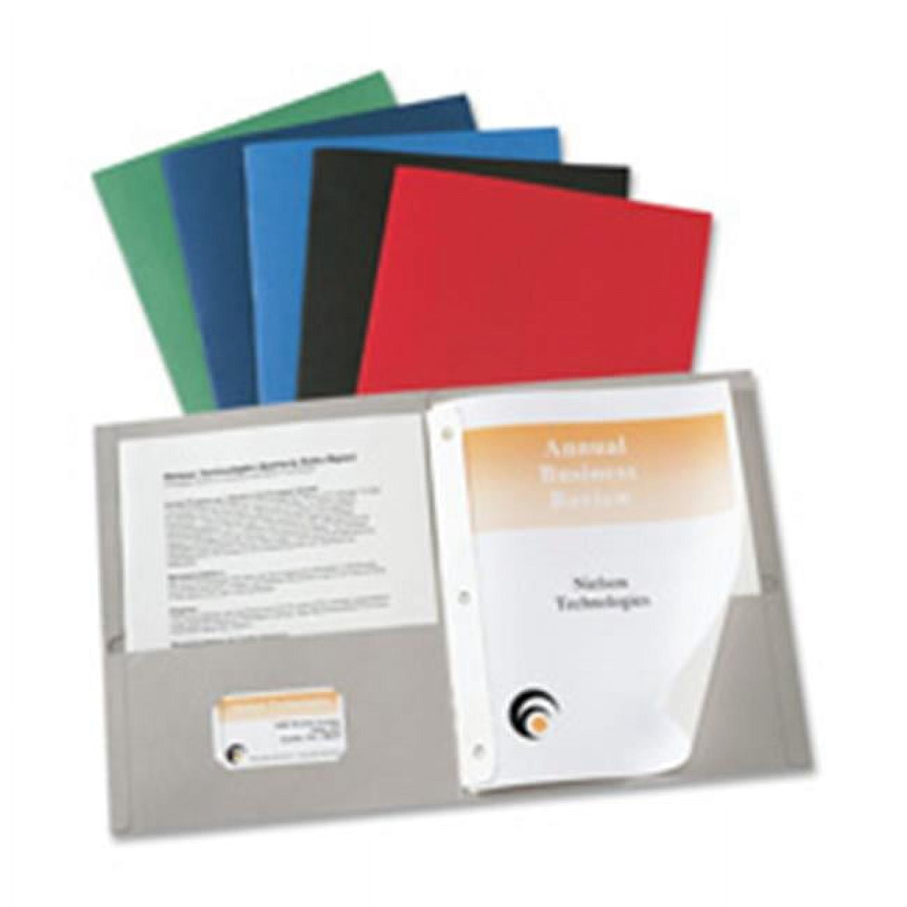 Avery Consumer Products AVE47975 Two Pocket Opaque Folder- 3-Prong ...