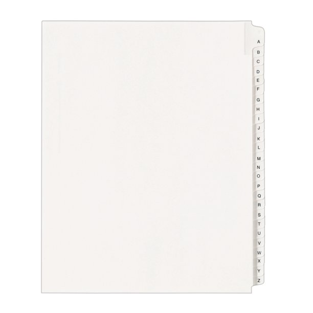Avery Collated Legal Dividers Allstate Style, Letter Size, A-Z Tab Set ...