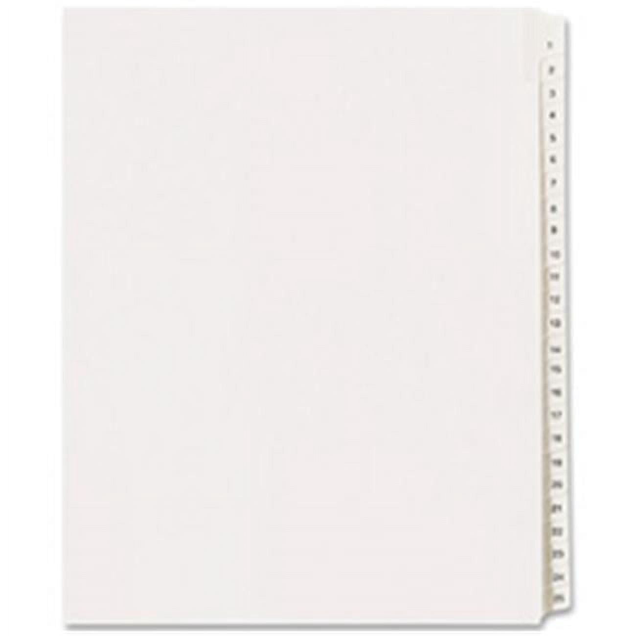 Avery Consumer Products Collated Dividers - White - 11in.x8-.50in. - 25 ...