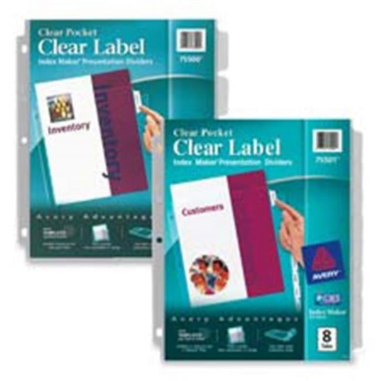 Avery Consumer Products Divider-Sheet Protector- w- Clear Pocket ...