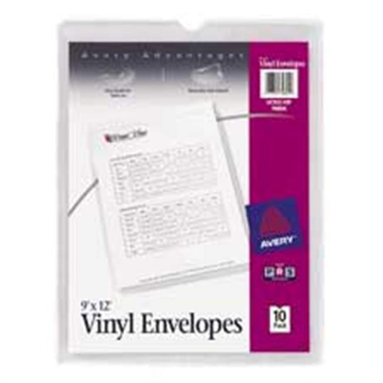 Avery Consumer Products Vinyl Envelopes- 4in.x6in.- Heavyweight- Top ...