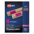 Avery-Dennison Printable Laser Coding Neon Shipping Label, 2x4, Magenta ...