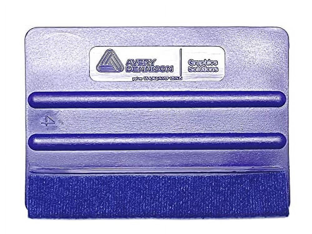 Avery Dennison Felt Edged Squeegee Blue Prevents Scuffing and Scratching Film - Medium - Walmart.com
