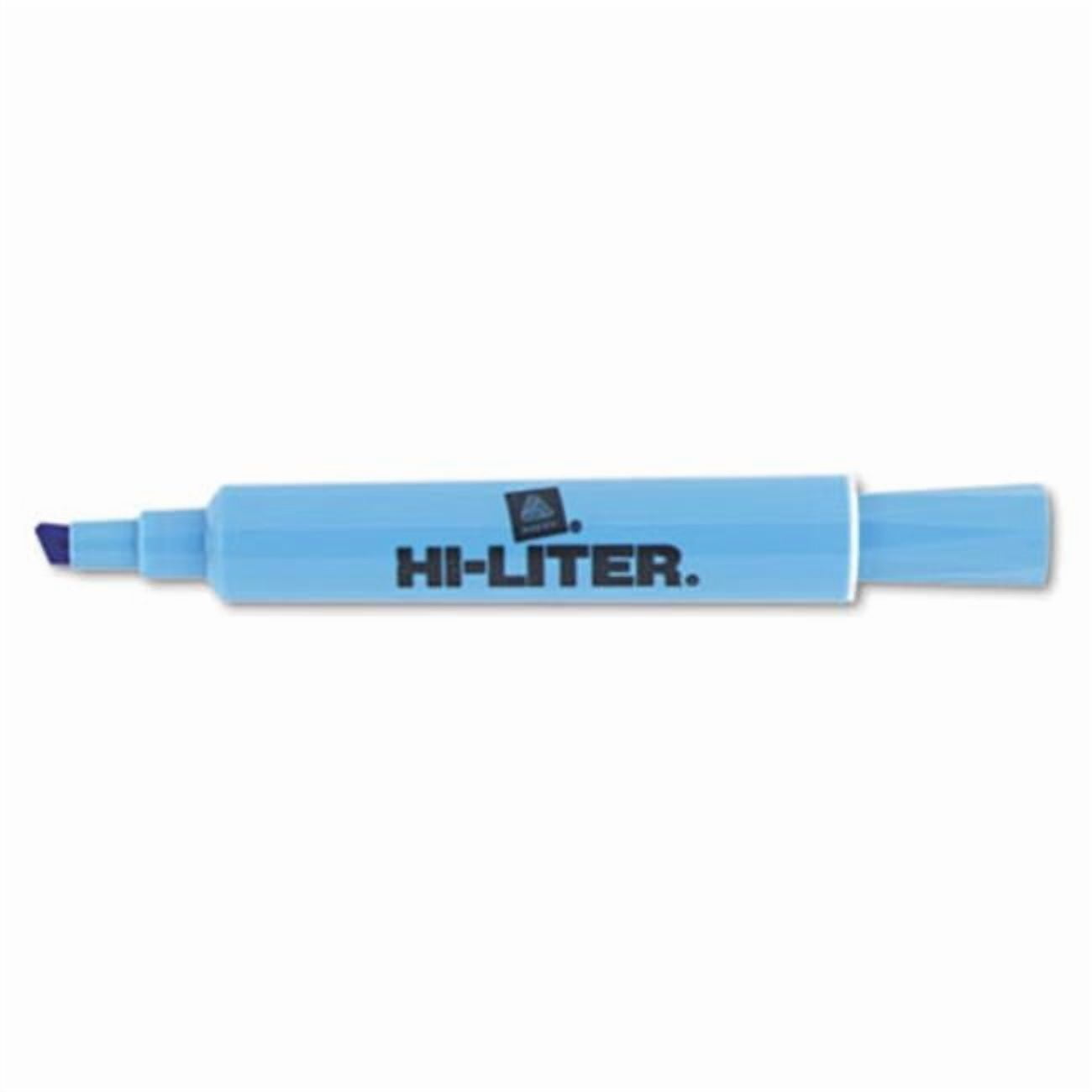 Avery Desk Style Highlighter- Chisel Tip- Light Blue Ink- 1 Dozen ...
