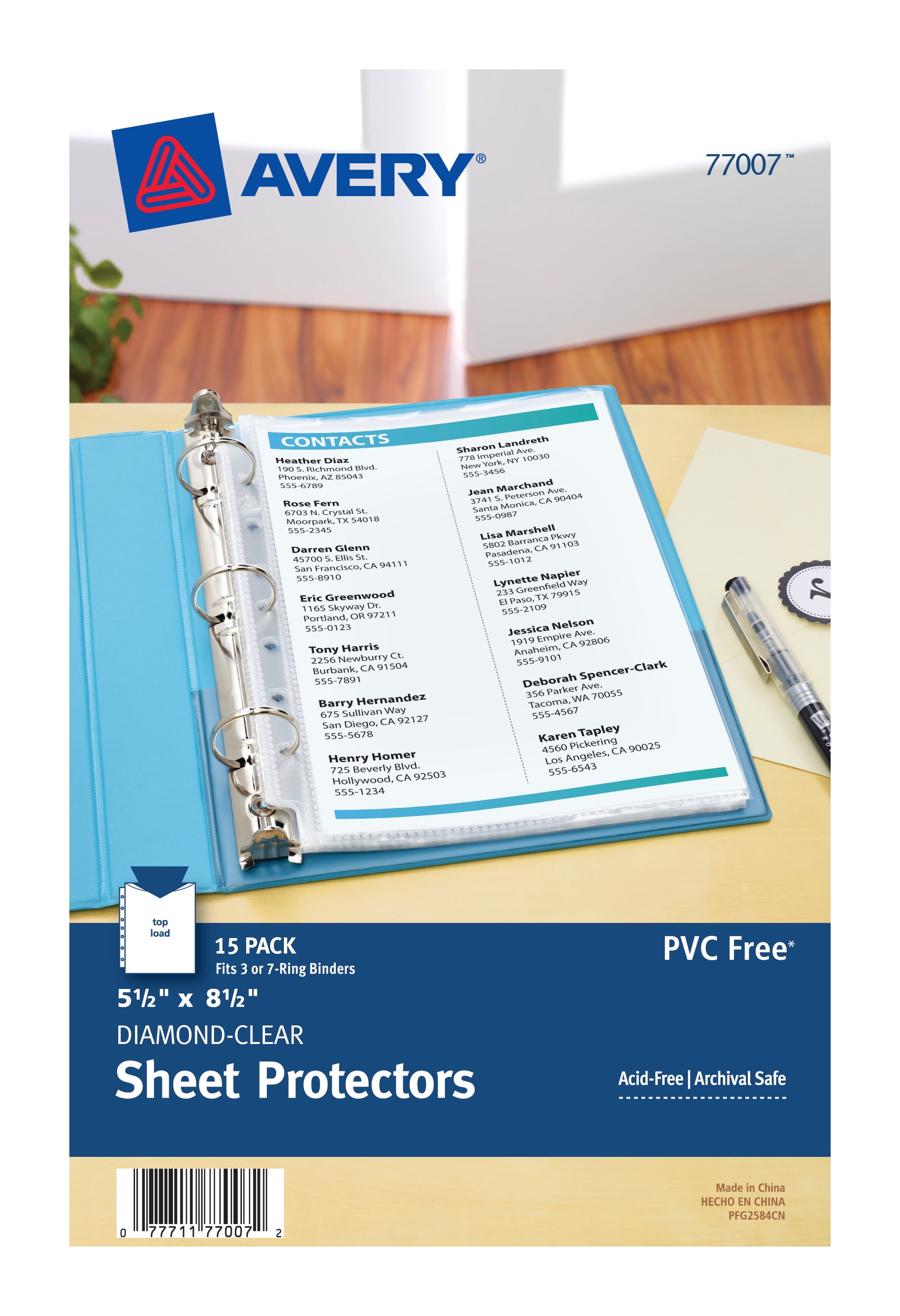 Avery Diamond Clear Heavyweight Sheet Protectors for Mini Binders ...