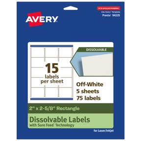 Avery 5260 Easy Peel White Address Labels, 1' x 2-5/8', 750 Labels ...