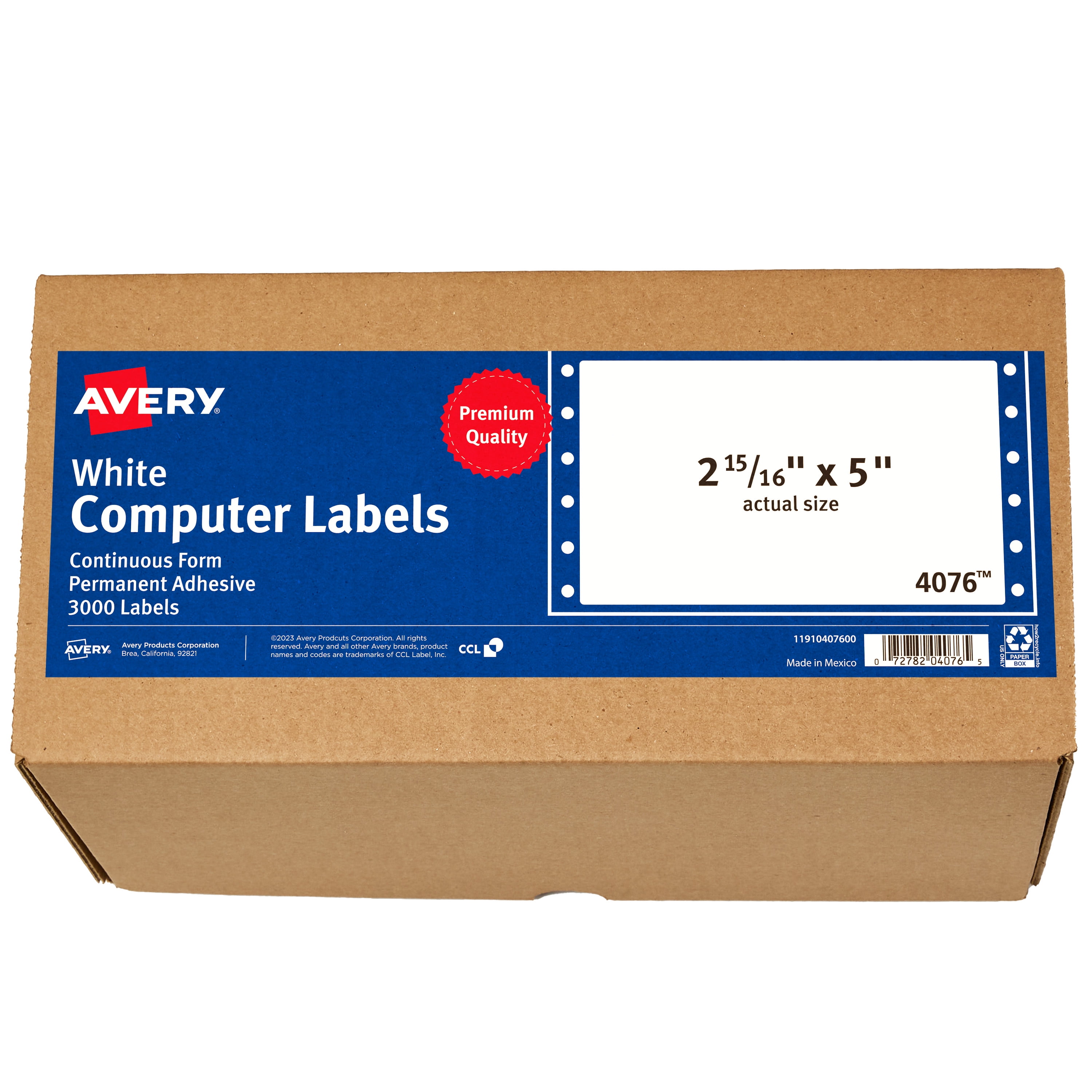 Avery Self-Adhesive Multi-Purpose Shipping Use Printable Labels, 2-15/ ...
