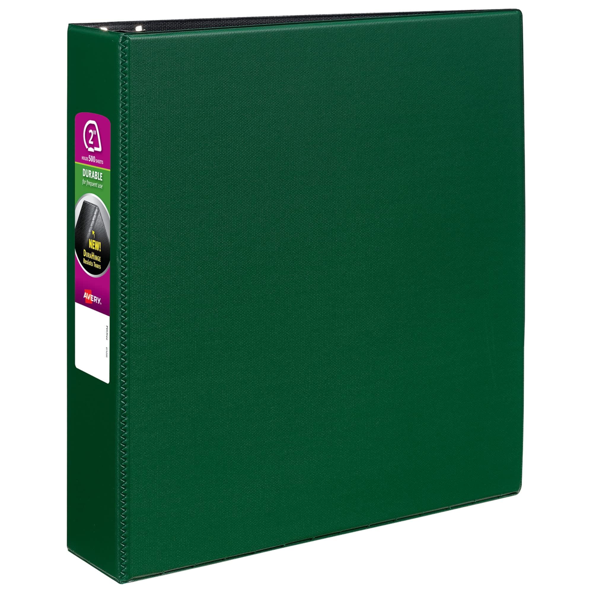 Avery Durable 3 Ring Binder, 2" Slant Rings, 1 Green Binder (27553 ...
