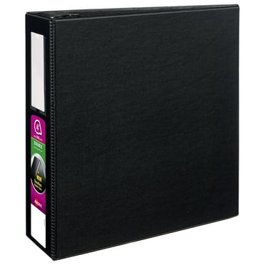 Avery 3" Round Rings Economy View Binder, Black, Tear-Resistant, Holds ...