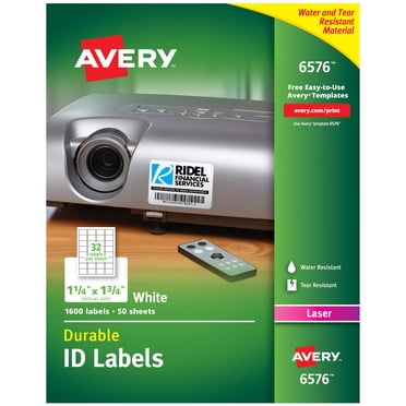 Avery Surface Safe ID Labels, 2" x 3-1/2", Water Resistant, Matte White ...
