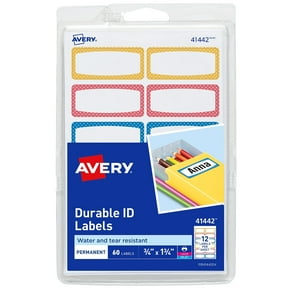 "Avery Printable Adhesive Office Supply File Folder Labels, 2/3"" x 3-7 ...