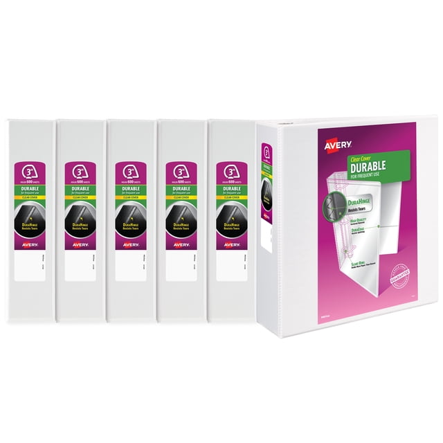 Avery 3-Ring Binder (6) - White lighting for schools - Walmart Business ...