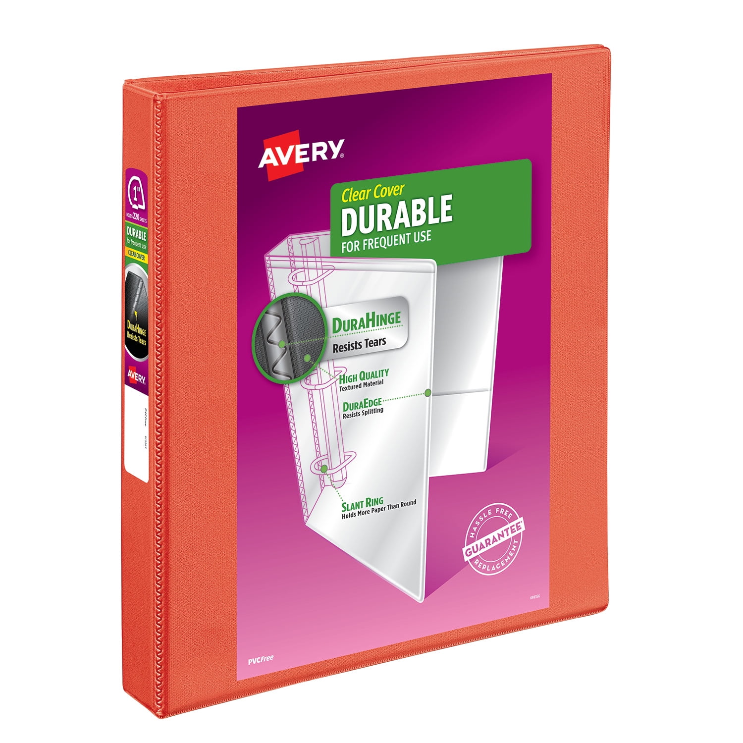 Avery Durable View Binder, 1" Slant Rings, 220-Sheet Capacity ...