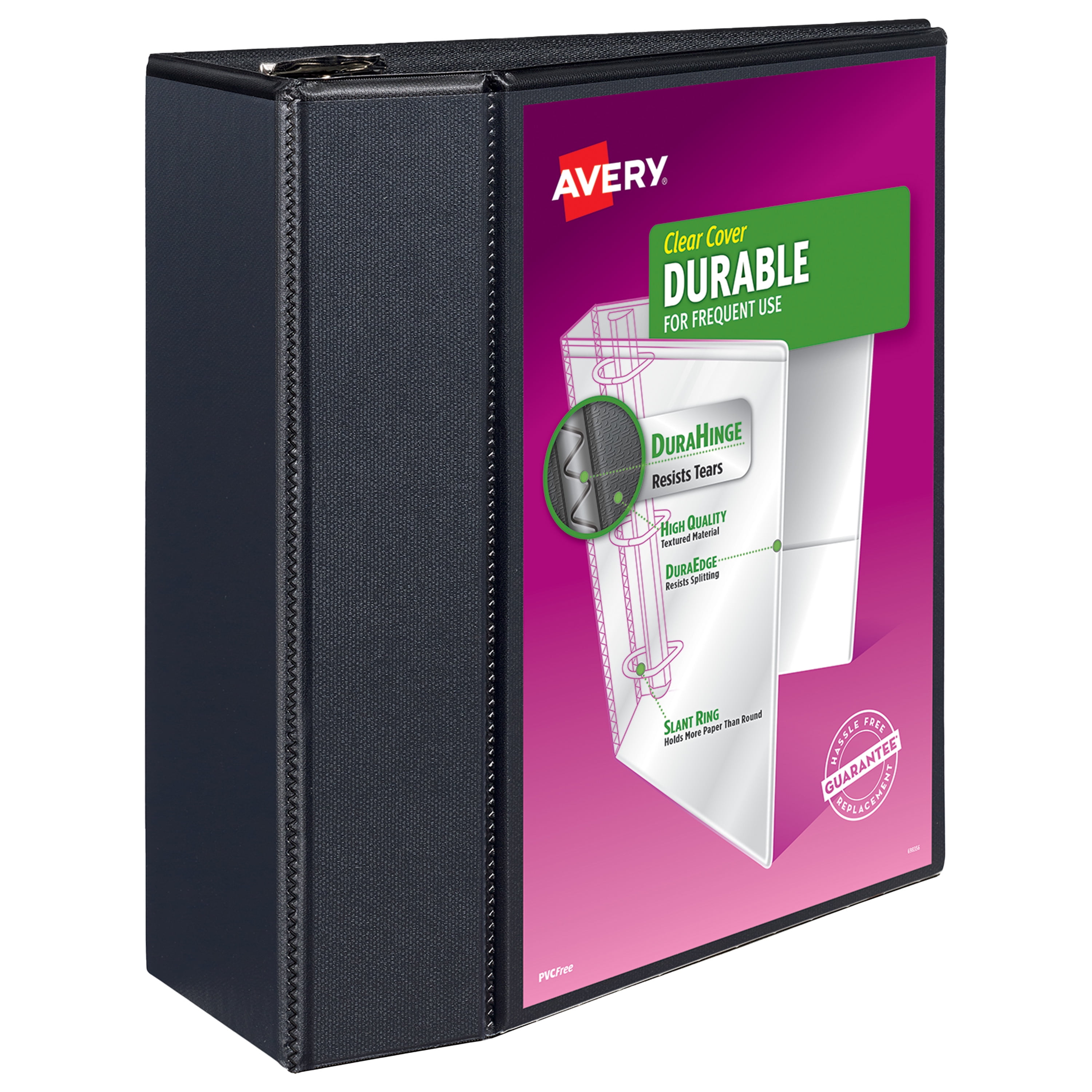 Avery Durable View Binder, 5 inch EZD Rings, Black (46039) - Walmart.com