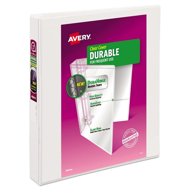 "Avery 1"" Durable View Binder, Slant Ring, Tear-Resistant, Holds 220 ...