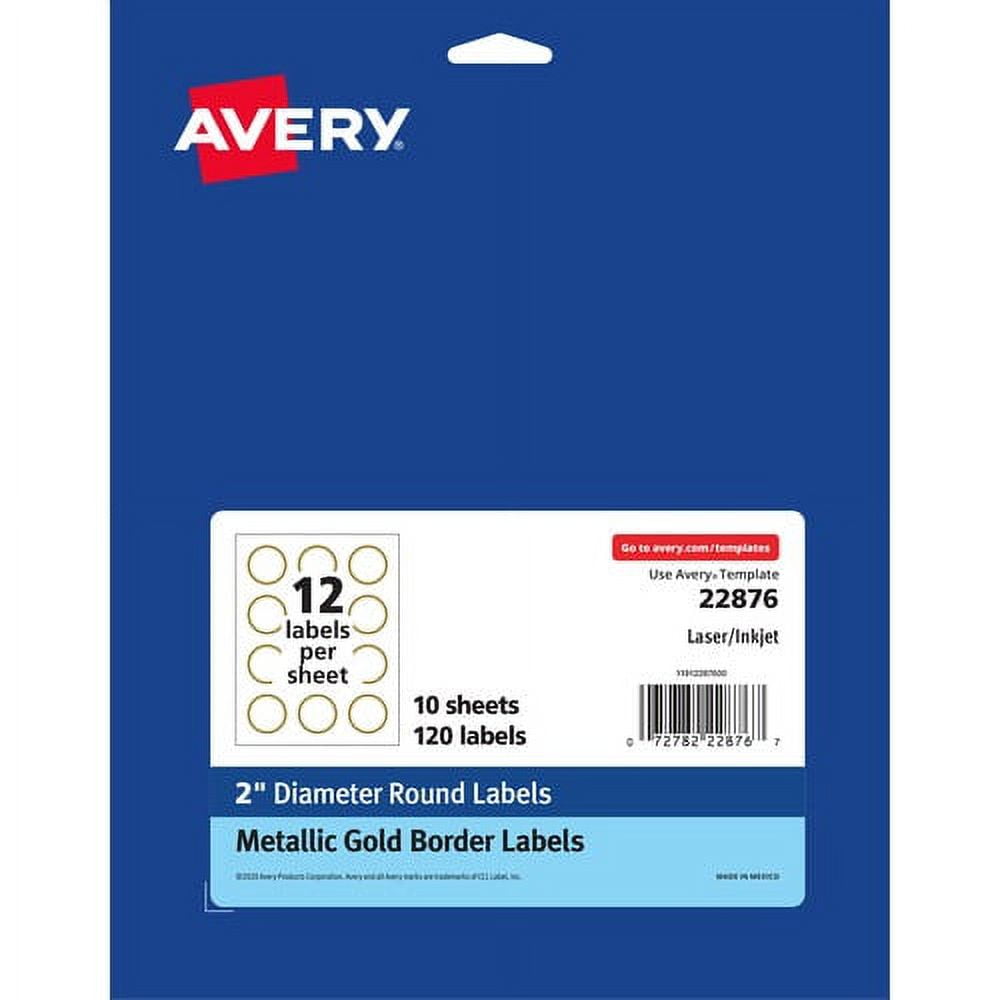 Avery® Easy Peel Round Labels - 2" Diameter - Permanent Adhesive ...