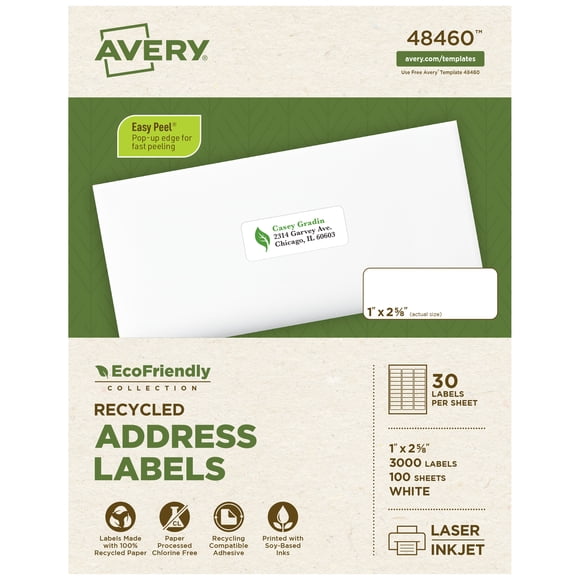 Avery Labels 1 X 2 5 8