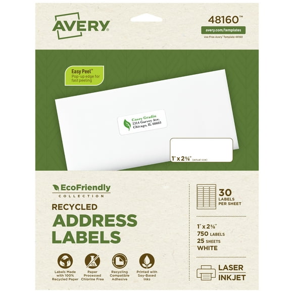 Avery 8160 in Avery Labels - Walmart.com