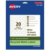 "Avery Printable Round Labels for Laser Printers, 2-1/2"", 300 Pack ...