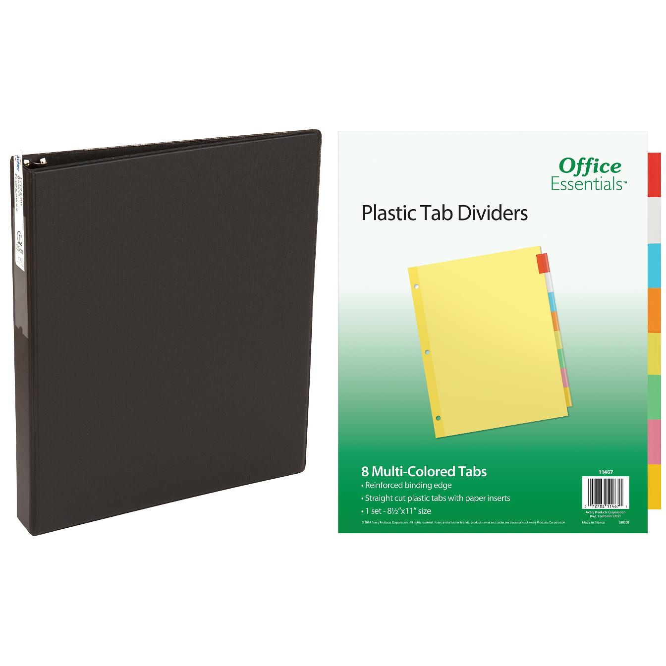 Avery Economy Ref. Ring Binders with Label Holders and Avery Index ...