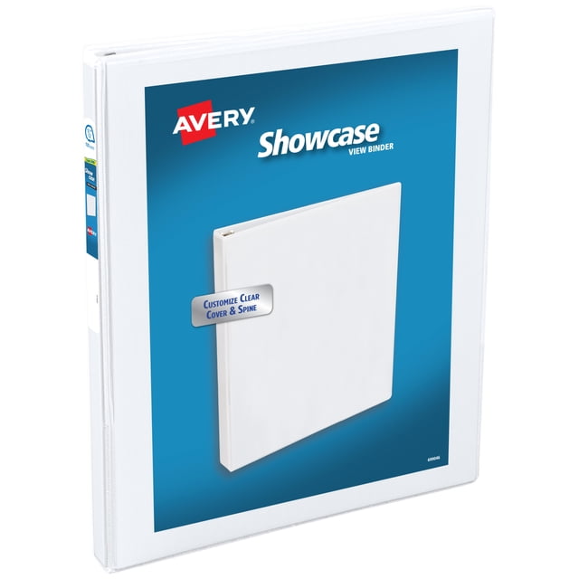 Avery Showcase Standard View Binder, 0.5" Slant Rings, White (19551 ...