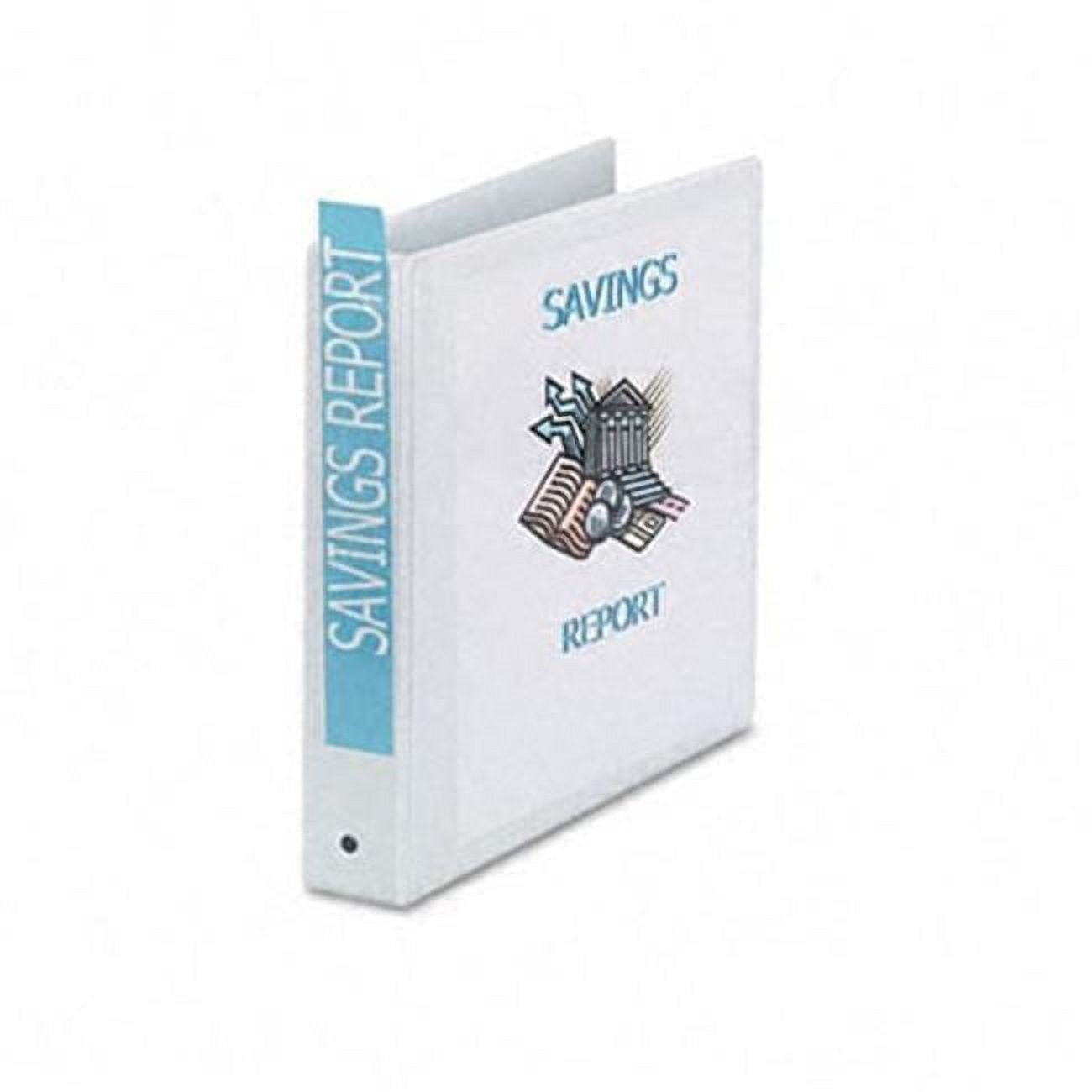 Avery Economy Vinyl Round Ring View Binder- White - 1-1/2in. Capacity ...
