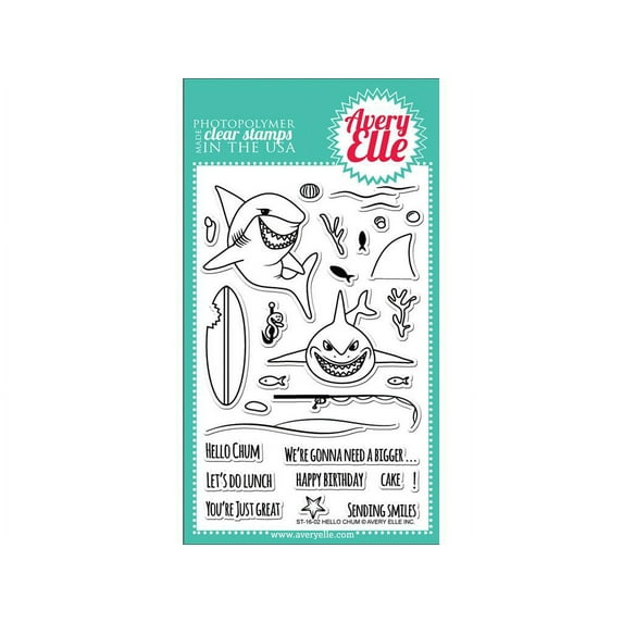 Avery Elle Clear Stamp Hello Chum - Walmart.com