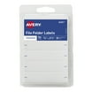 Avery File Folder Labels, 1/3 Cut, 2/3" x 3-7/16", Paper, White, Laser ...