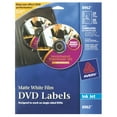 Avery Film DVD Labels, Permanent Adhesive, Matte, 20 Disc Labels and 40 ...