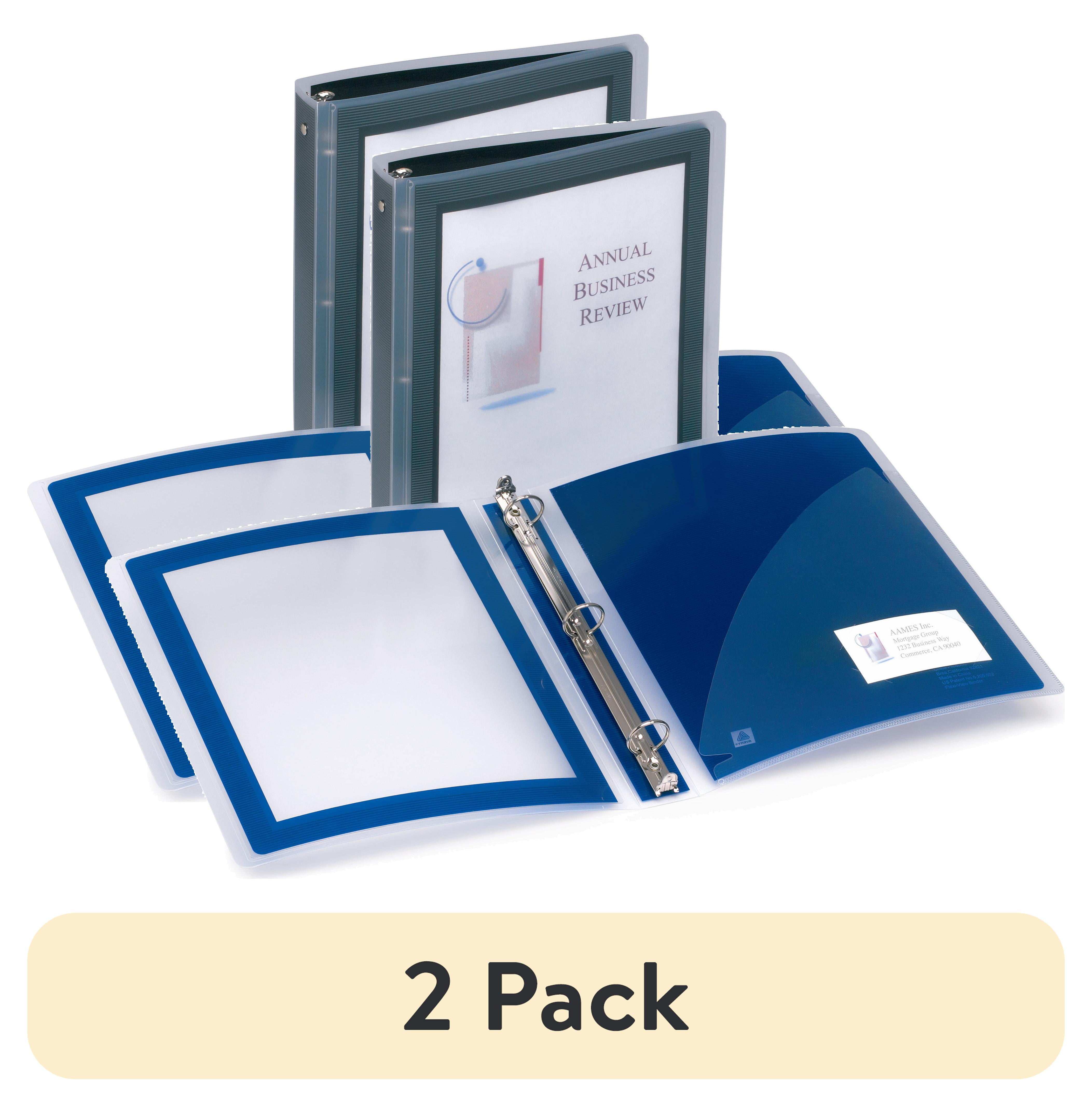(2 pack) Avery® Flexi-View™ Binder, With Poly Extended Cover, 1" Rings ...