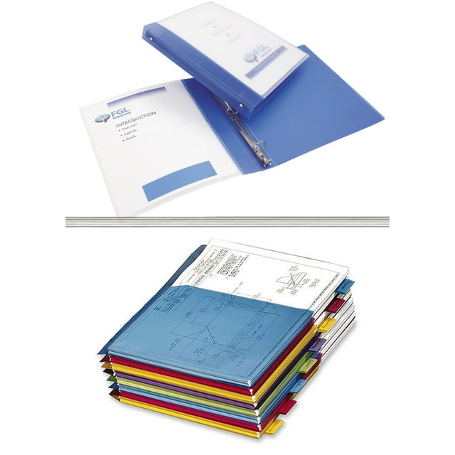 Avery Flexible View Pocket Presentation Binders and Cardinal Expanding ...