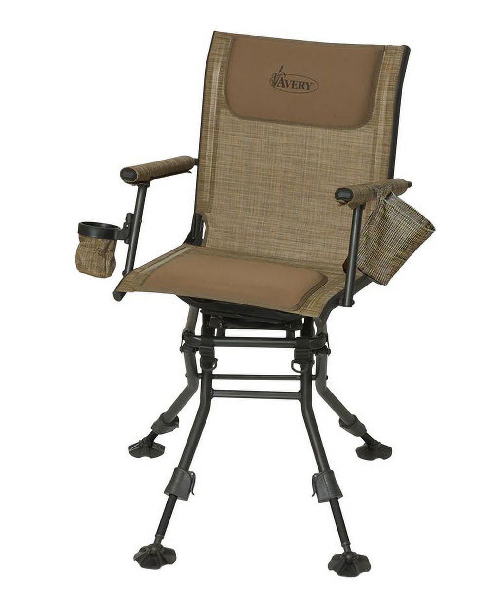 Avery Folding Swivel Chair - Marsh Brown - Walmart.com