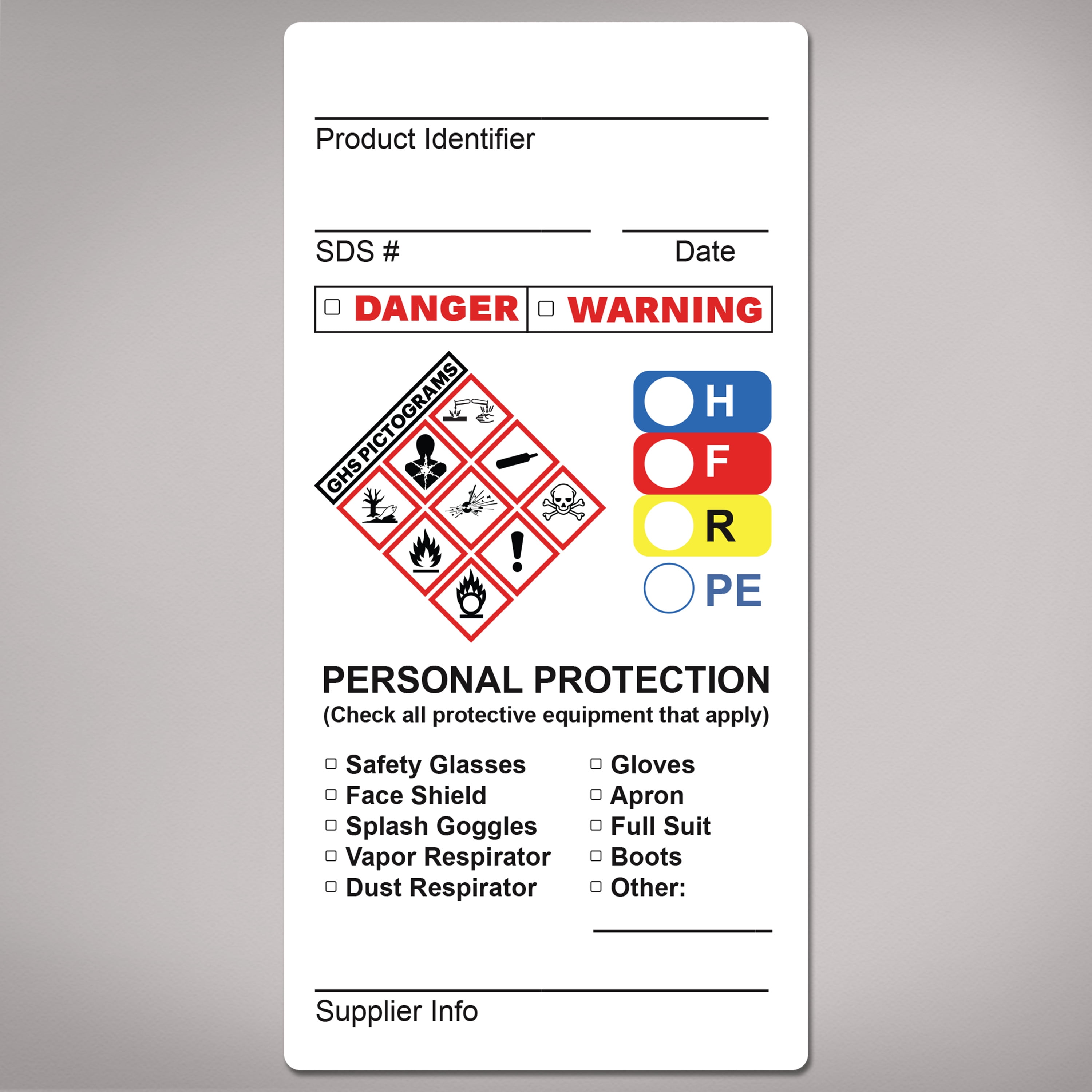 Avery GHS Secondary Container Labels, 4 Avery GHS Secondary Container Labels, 4